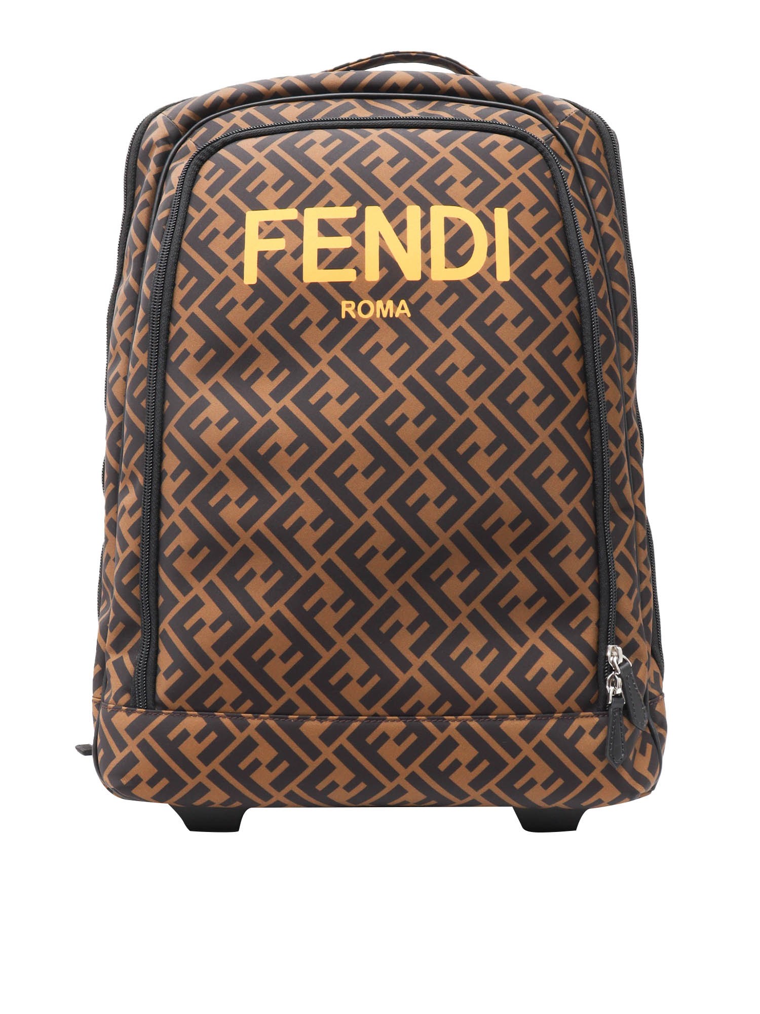 Fendi Jr Trolley School Backpack In Brown | ModeSens
